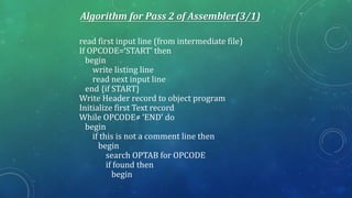 Two pass Assembler | PPTX