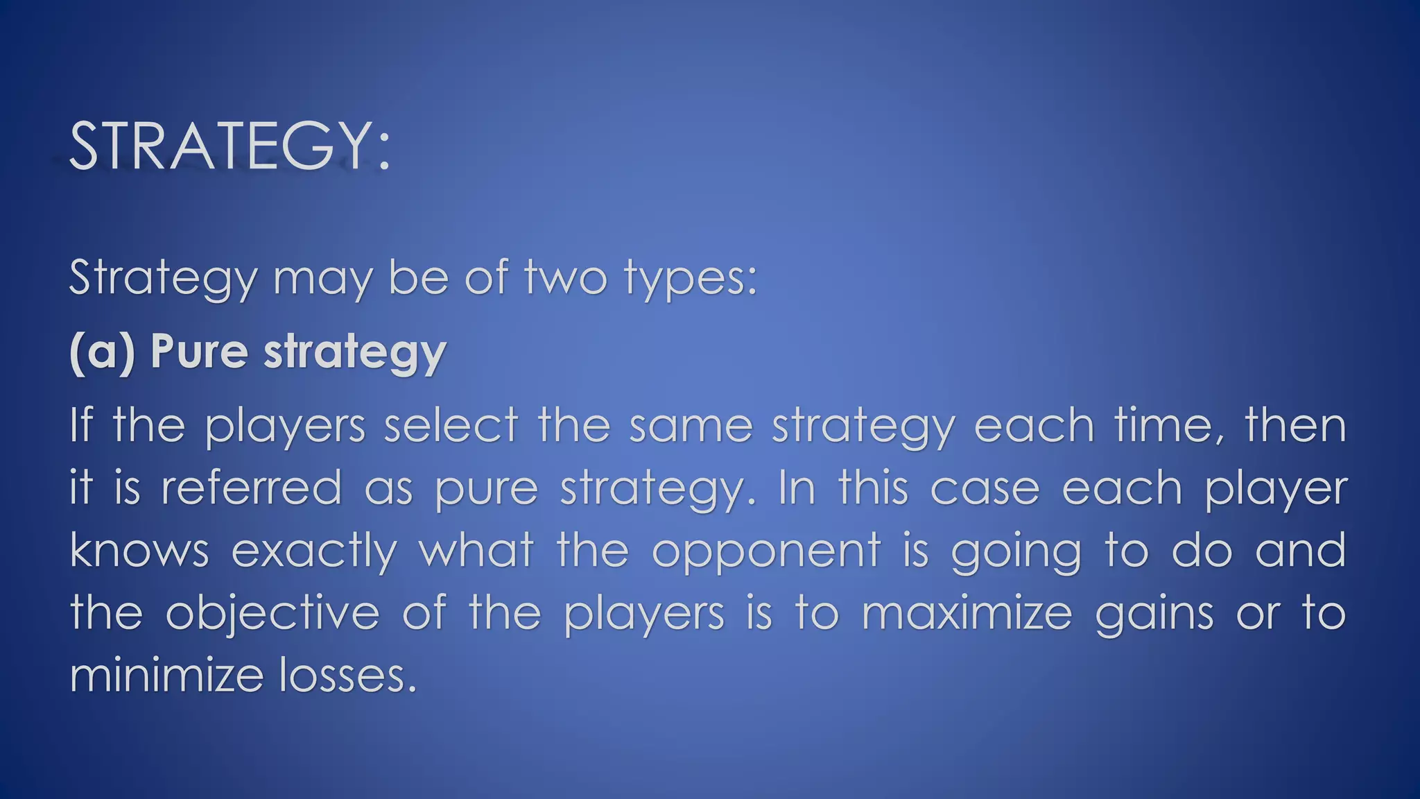 Two persons zero sum game | PPTX