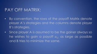Two persons zero sum game | PPTX