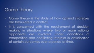 Two persons zero sum game | PPTX