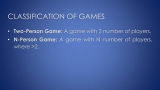 Two persons zero sum game | PPTX