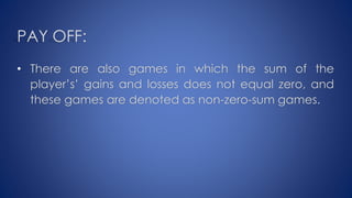 Two persons zero sum game | PPTX