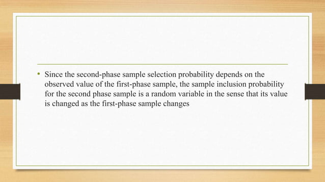 Two phase sampling | PPT