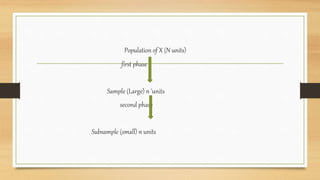 Two phase sampling | PPT