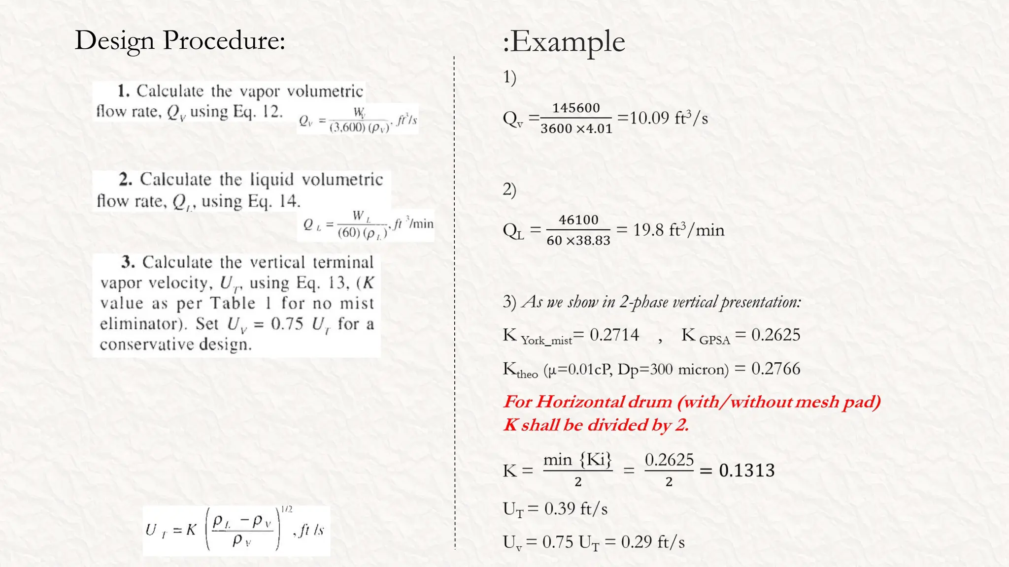 Two Phase Horizontal Separator - Design Procedure.ppsx.pptx