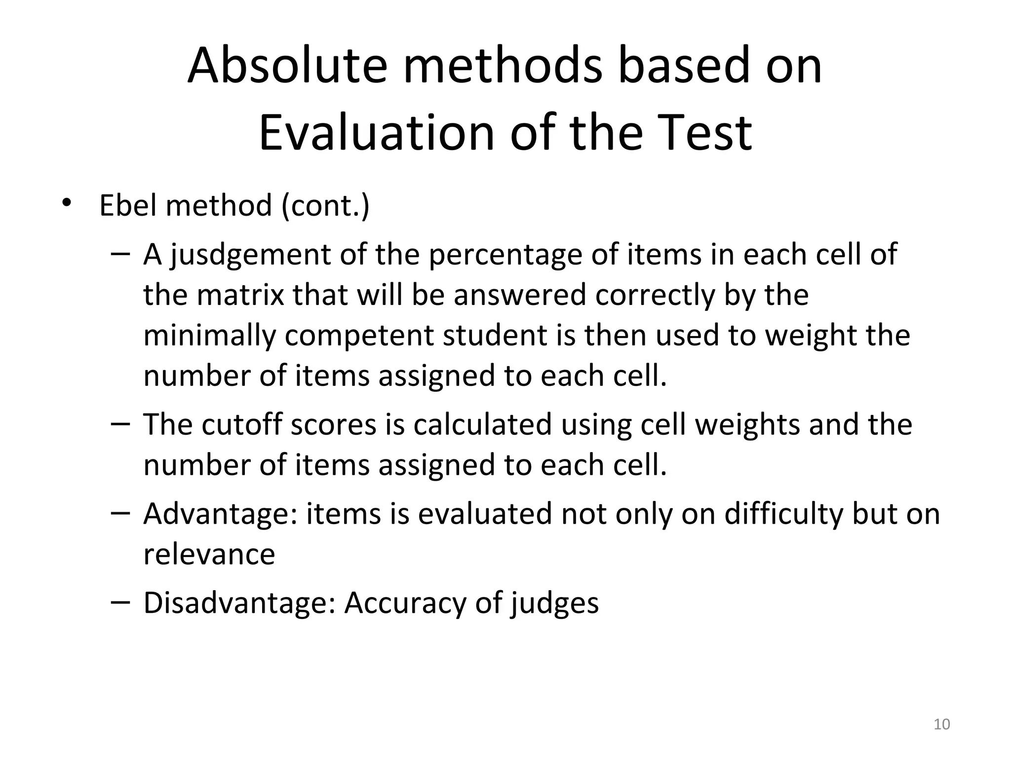 Two phases of establishing cutoff score | PPT