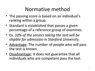 Two phases of establishing cutoff score | PPT