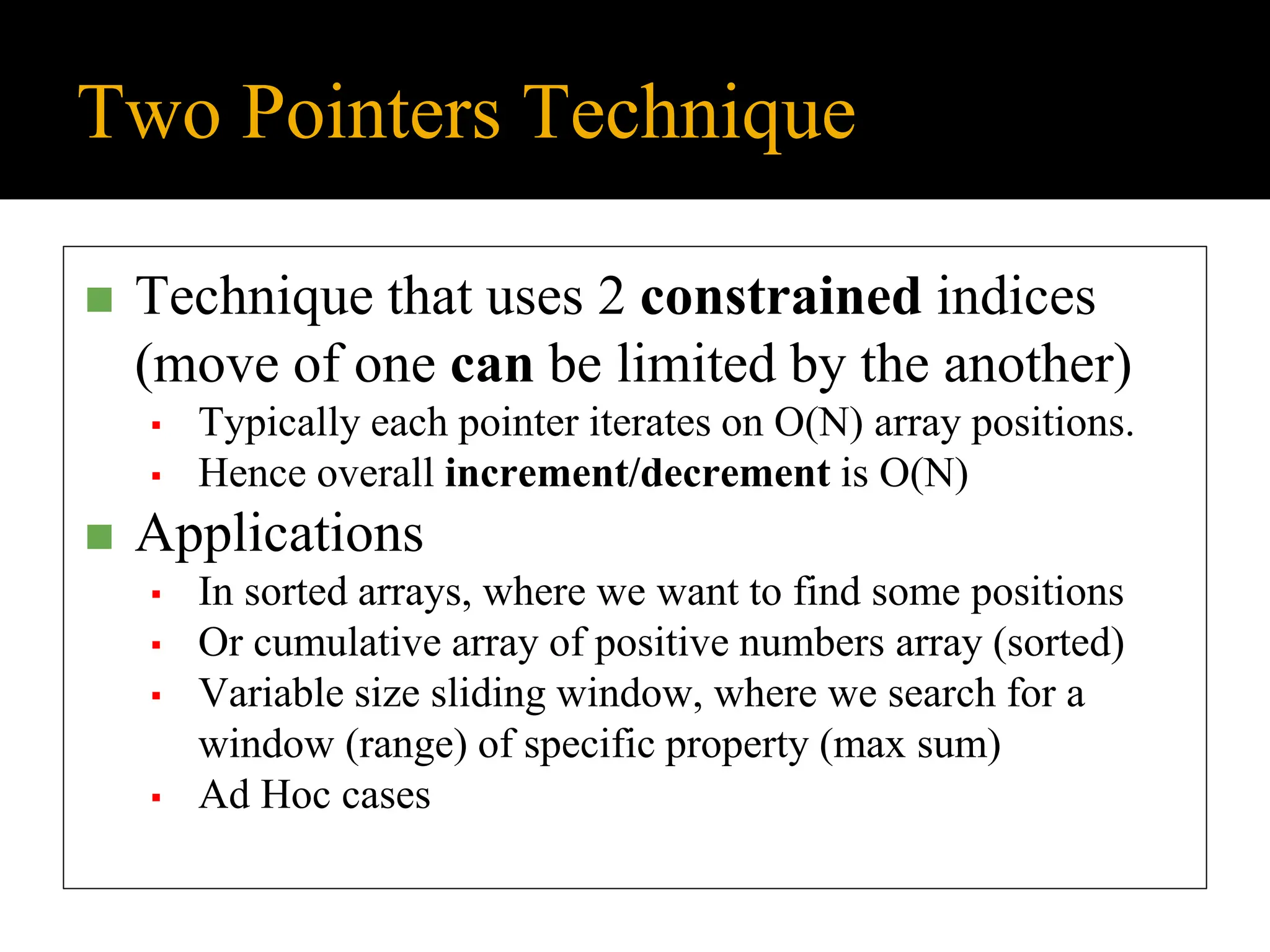 Two pointers technique Mostafa Saad.pptx Two pointers technique Mostafa Saad.pptx