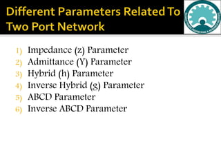 Two port network | PPTX