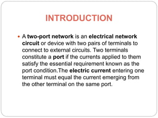 Two port network | PPTX