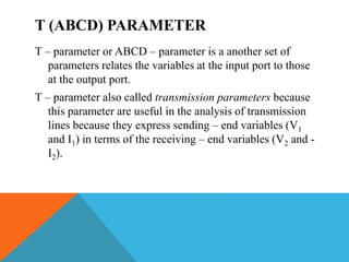 Two port network | PPTX