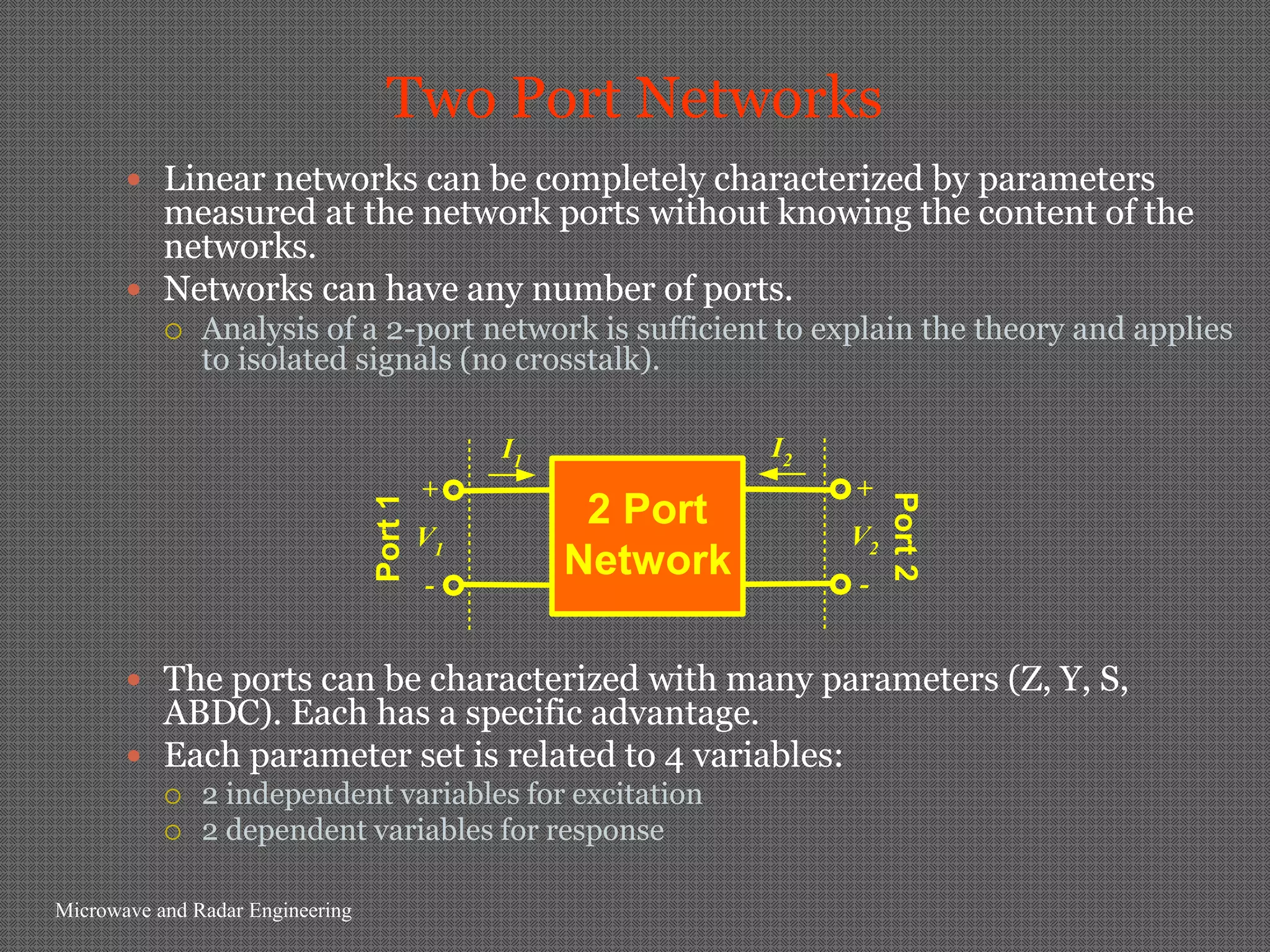 Two Port Network Parameters | PDF