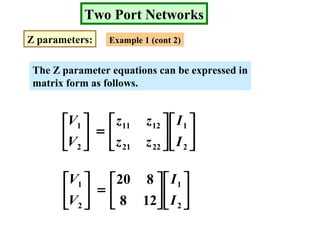 Two port networks | PPT