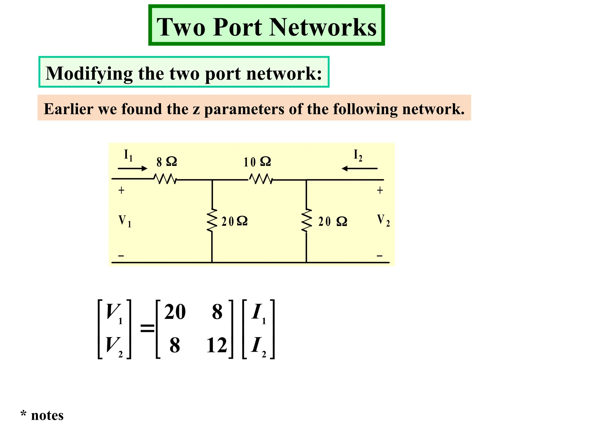 Two port networks Network and synthesis.ppt