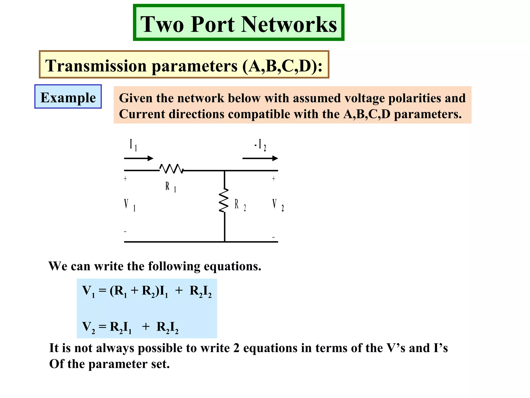 Two port networks unit ii | PPT | Computer Networking | Computing