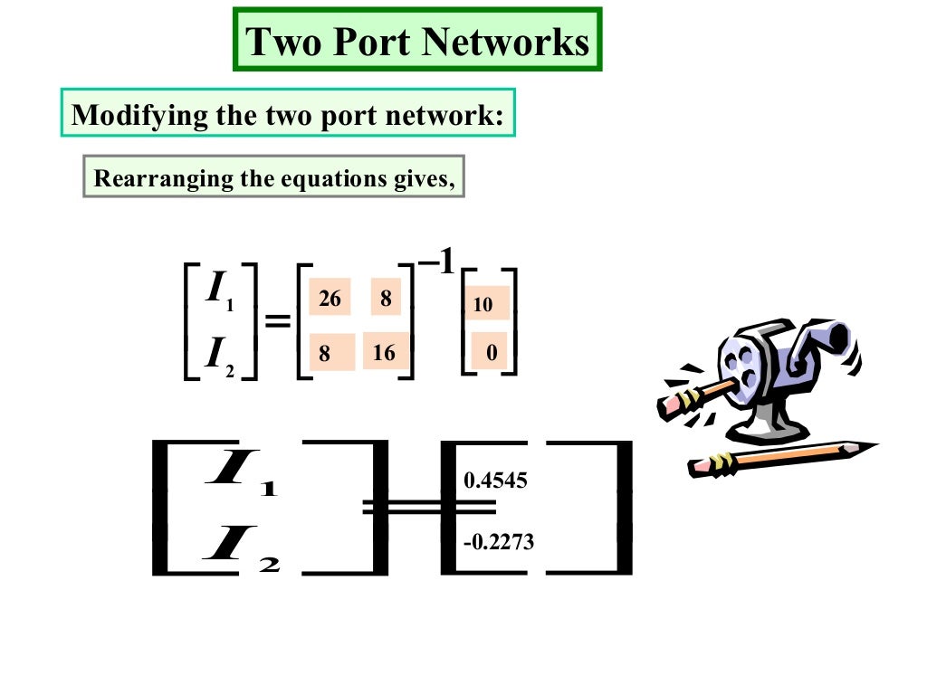 Two port networks unit ii