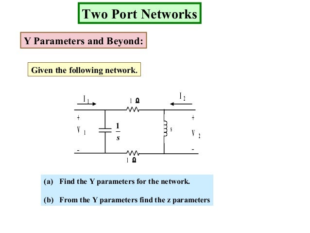 Two port networks unit ii