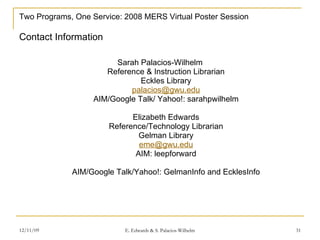 Two Programs, One Service | PPT