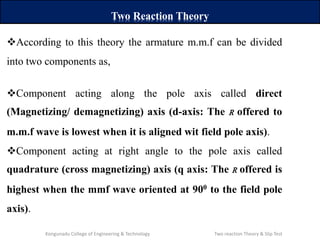 Two reaction theory and slip test | PPTX