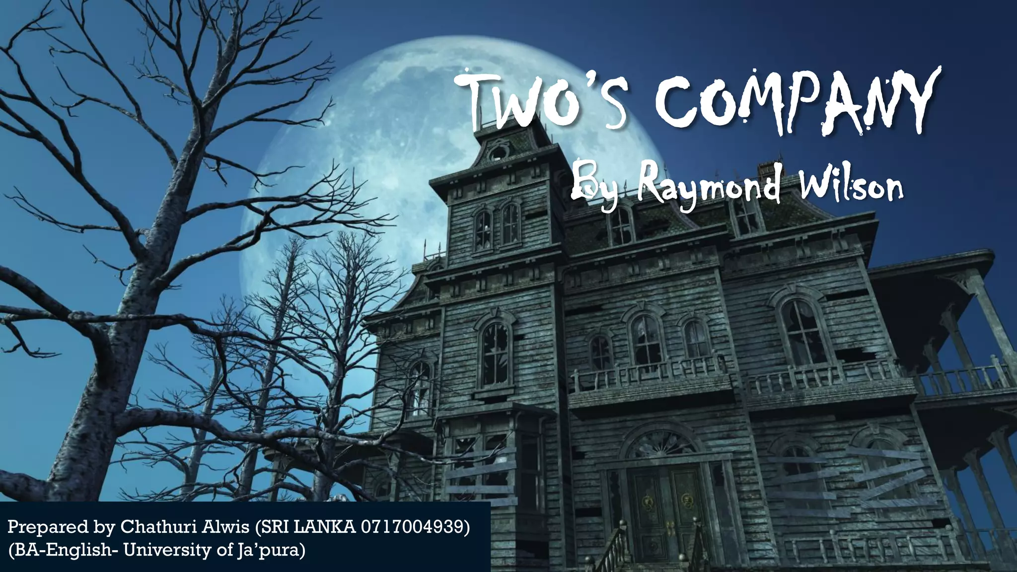 Two's Company by Raymond Wilson | PDF