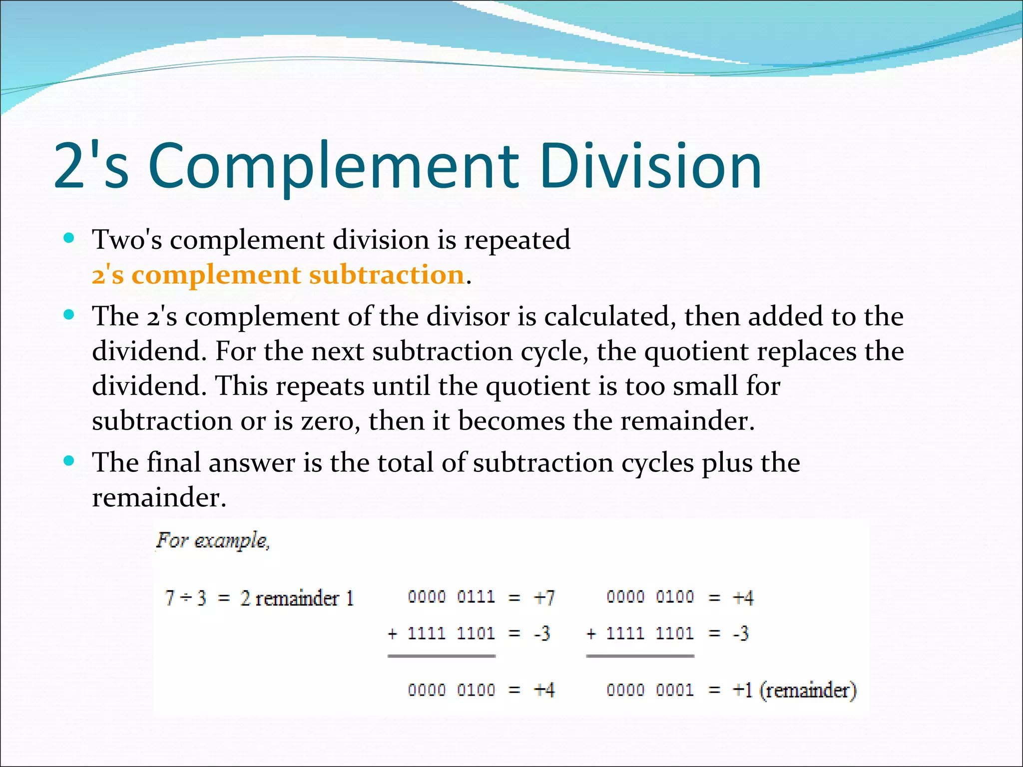 Two’s complement | PPT
