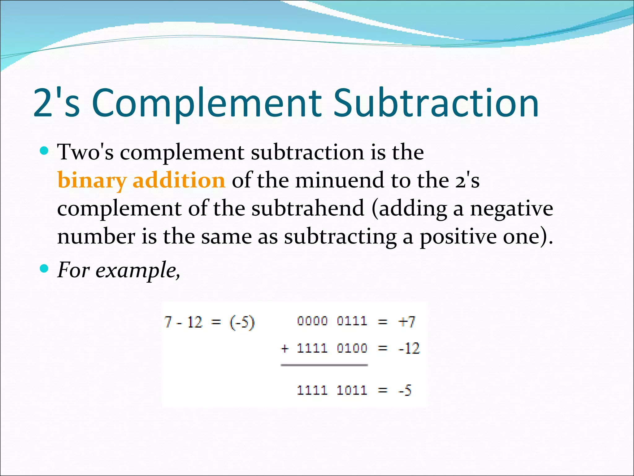 Two’s complement | PPT