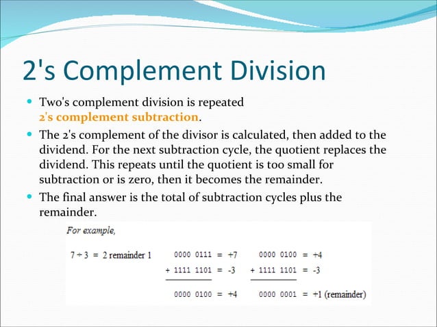 Two’s complement | PPT
