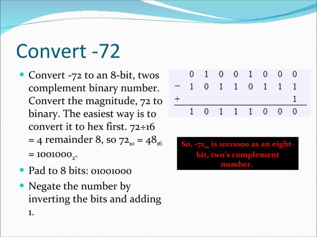 Two’s complement | PPT