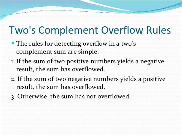 Twos Complement