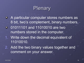 Twos_Complement_Binary in Information Technology | PPT