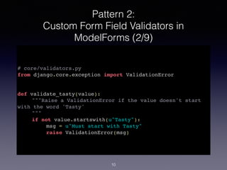 Two Scoops of Django - Common Patterns for Forms | PDF | Web Design and HTML | Internet