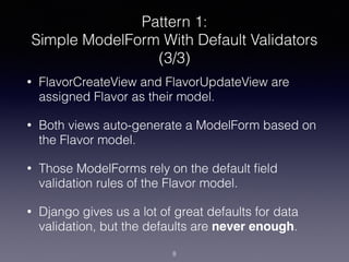 Two Scoops of Django - Common Patterns for Forms | PDF | Web Design and HTML | Internet