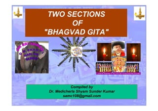 Two sections of bhagvad gita | PDF