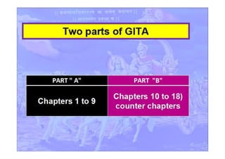 Two sections of bhagvad gita | PDF