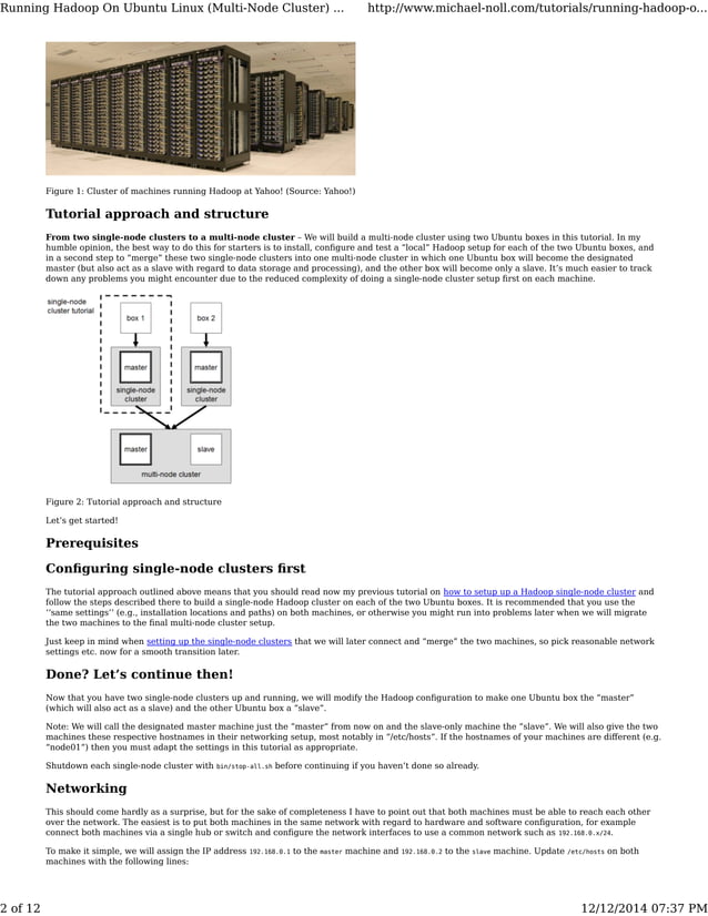 Two Single Node Cluster To One Multinode Cluster Pdf