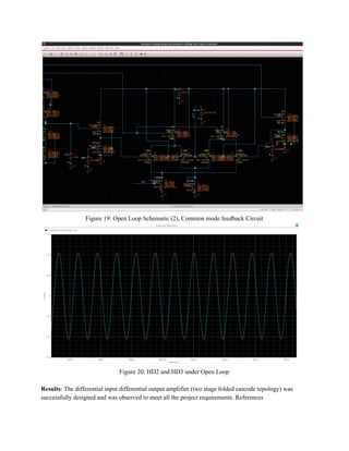 Two stage folded cascode op amp design in Cadence | PDF