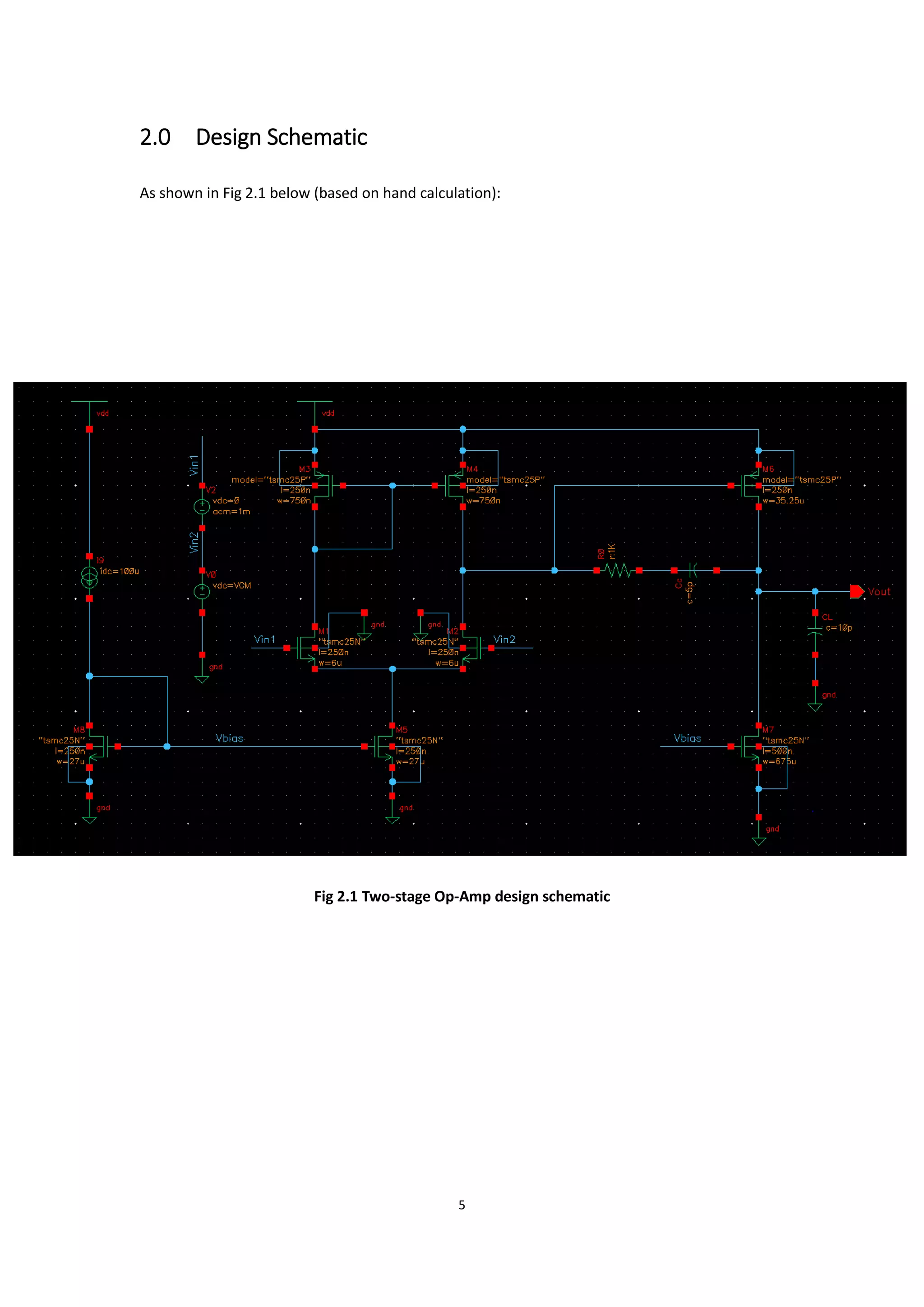 Two stage op amp design on cadence | PDF