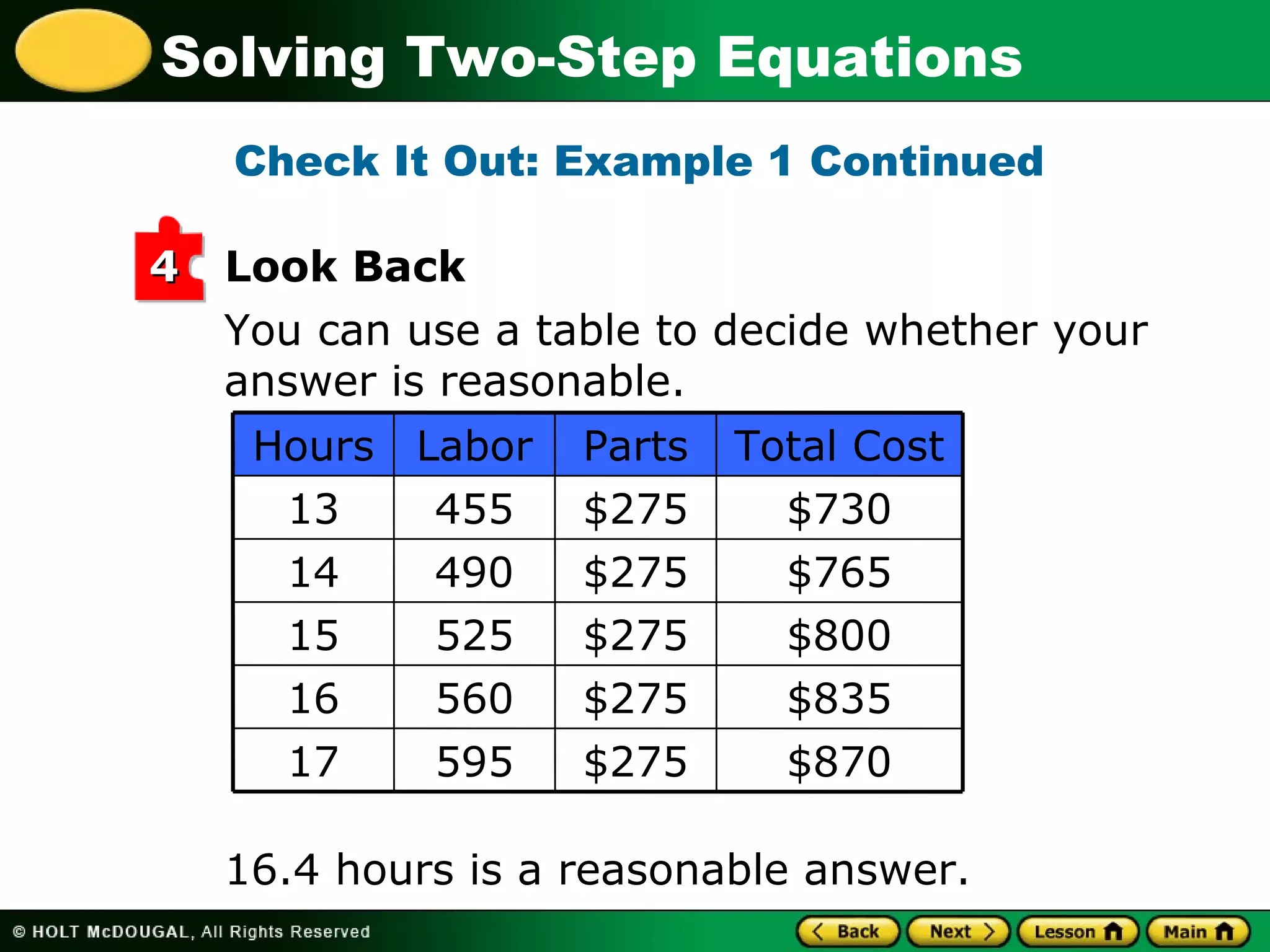 Two step equations | PPT