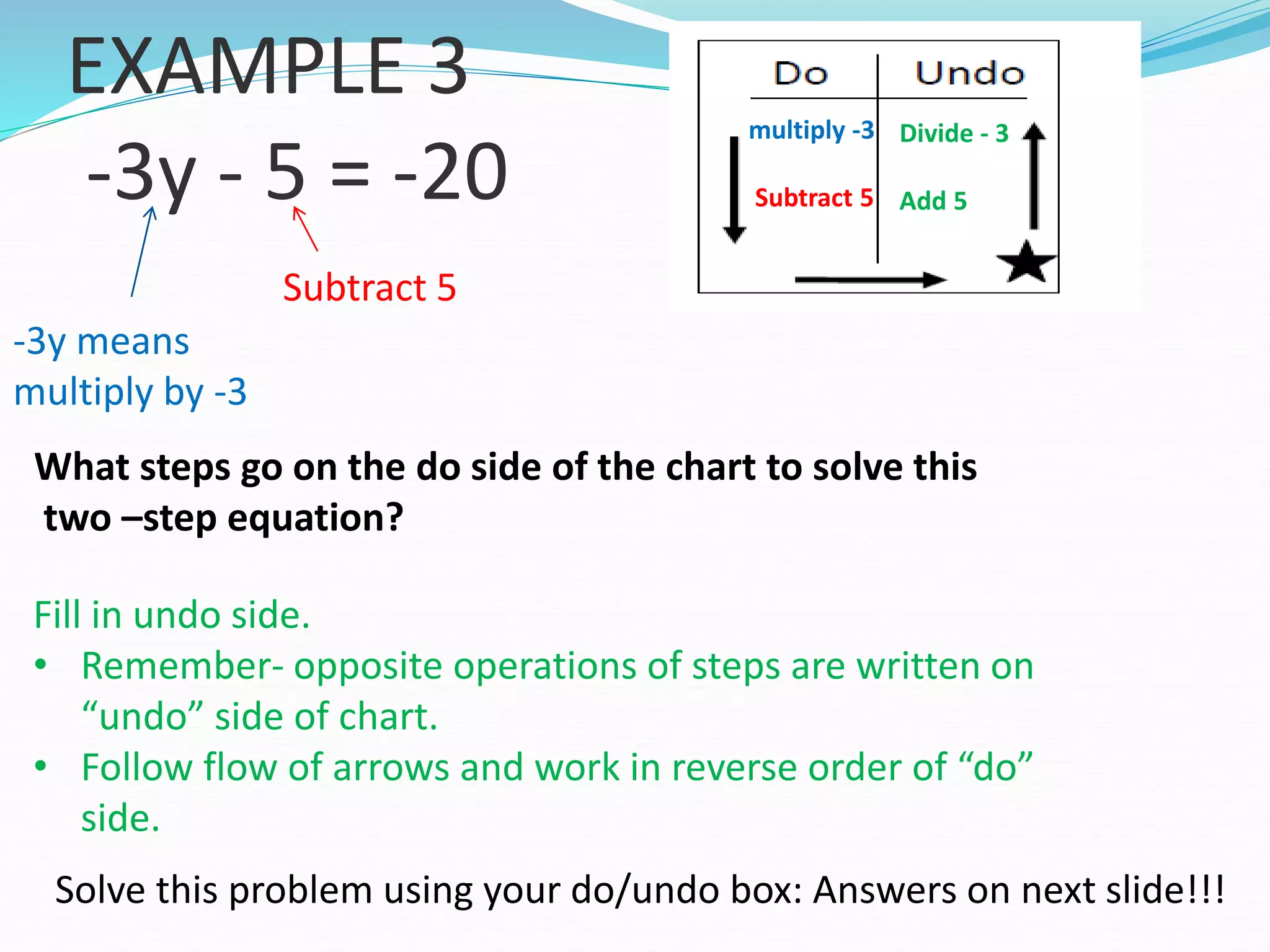 Two step equations | PPT