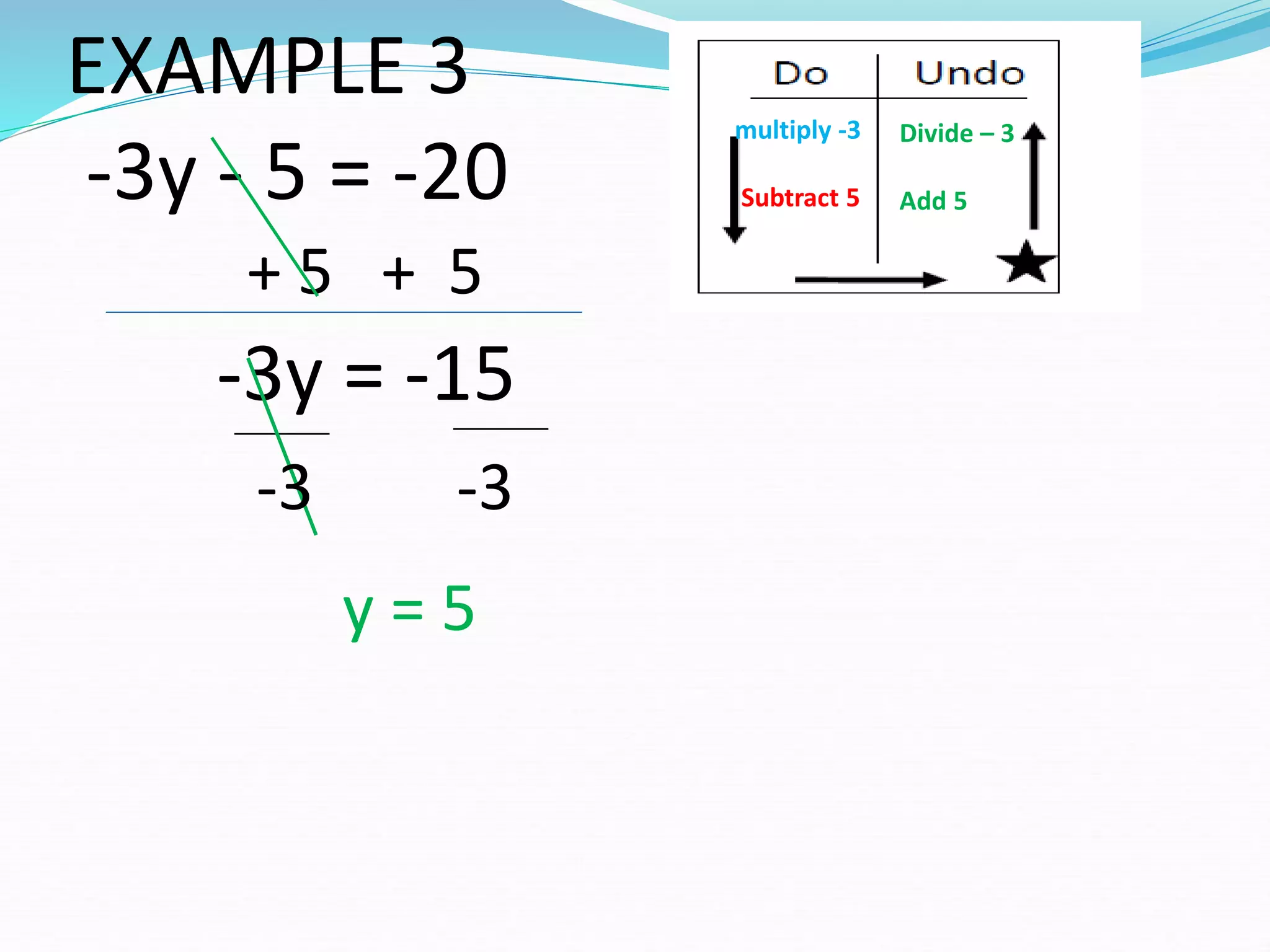 Two step equations | PPT