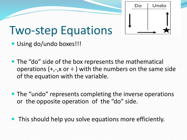 Two step equations | PPT