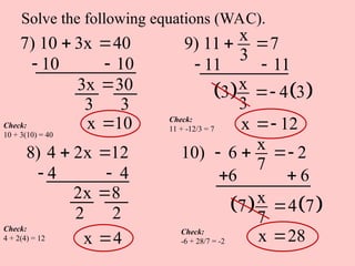 Two Step Equations.ppt.................... | PPT
