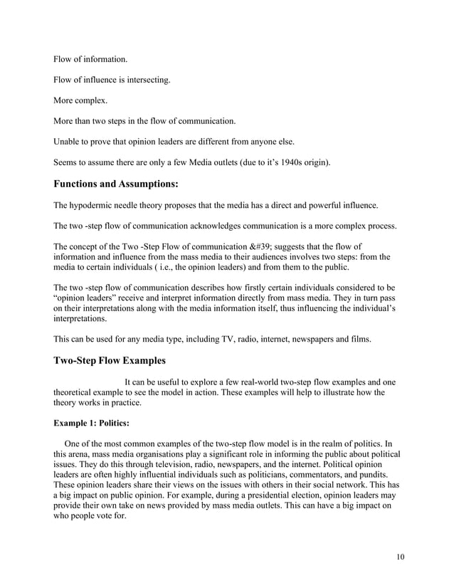 Two Step Flow Of Communication Theorypdf