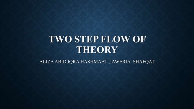 TWO STEP FLOW OF THEORY.pptx
