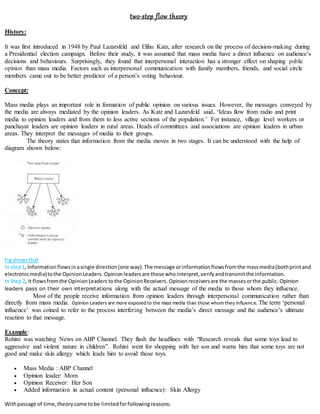 Two step flow theory | PDF