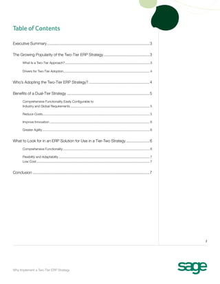 Two-Tier ERP Strategy | PDF