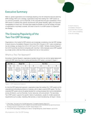 Two-Tier ERP Strategy | PDF | Cloud Computing | Internet