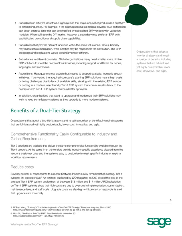 Two-Tier ERP Strategy | PDF | Cloud Computing | Internet