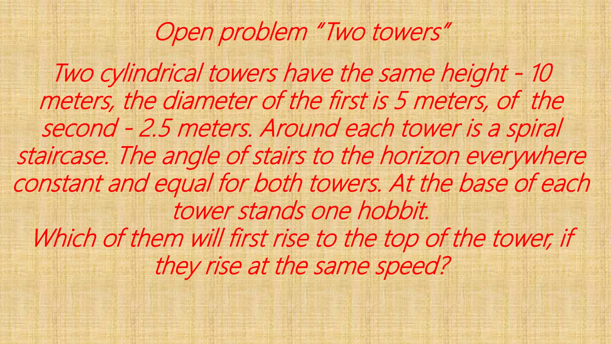 Two towers | PPTX
