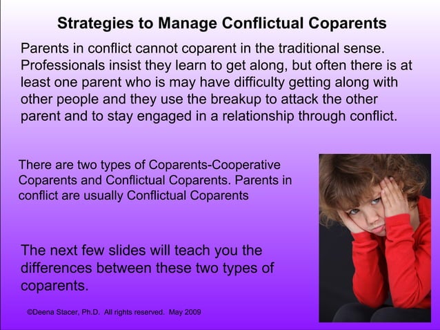 Coparenting Strategies-two types of coparenting: Cooperative and ...